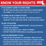 Know Your Rights: Printable Handouts from the American Immigration ...